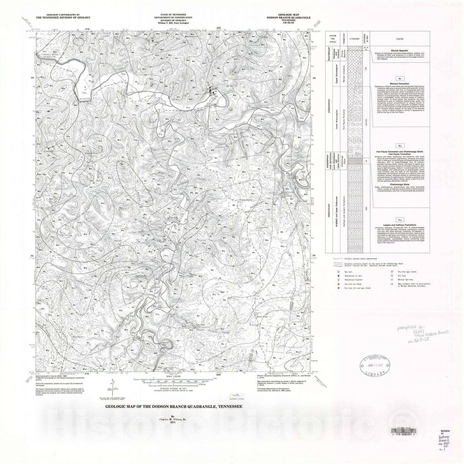 Map : Geologic Map and Mineral Resources Summary of the Dodson Branch ...