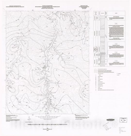 Map : Geologic Map and Mineral Resources Summary of the Galen Quadrang ...