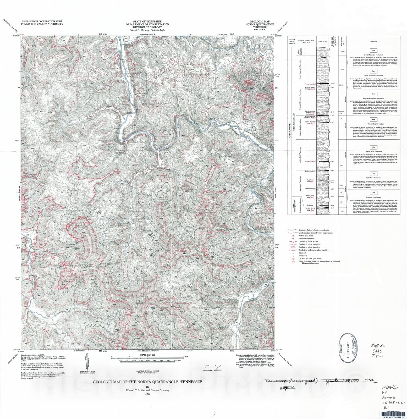 Map : Geologic Map and Mineral Resources Summary of the Norma Quadrang ...