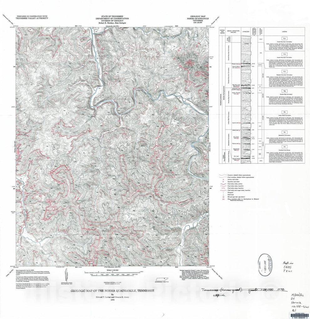 Map : Geologic Map and Mineral Resources Summary of the Norma Quadrang ...