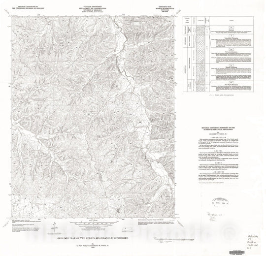 Map : Geologic Map and Mineral Resources Summary of the Ruskin Quadran ...