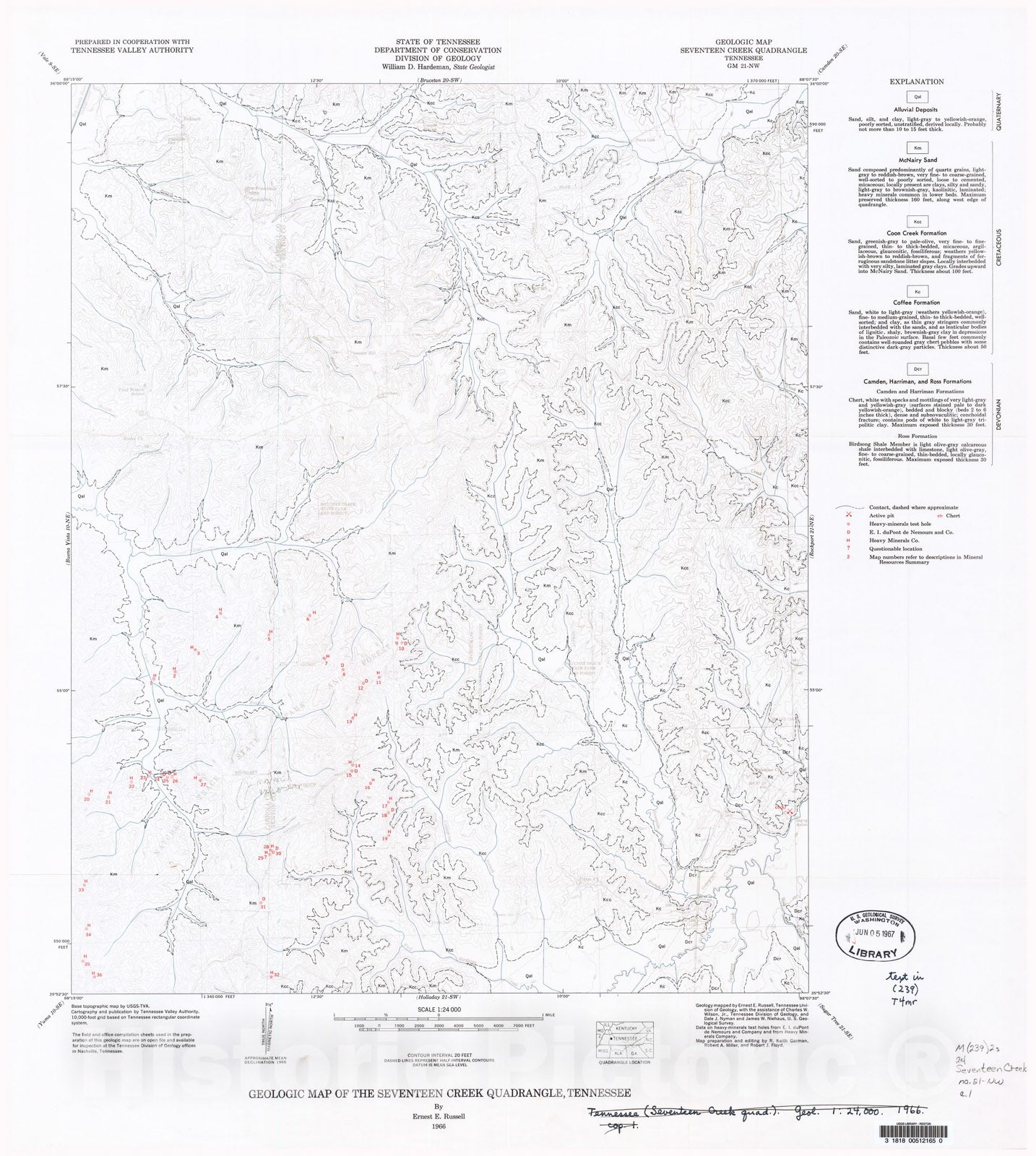 Map : Geologic Map and Mineral Resources Summary of the Seventeen Cree ...