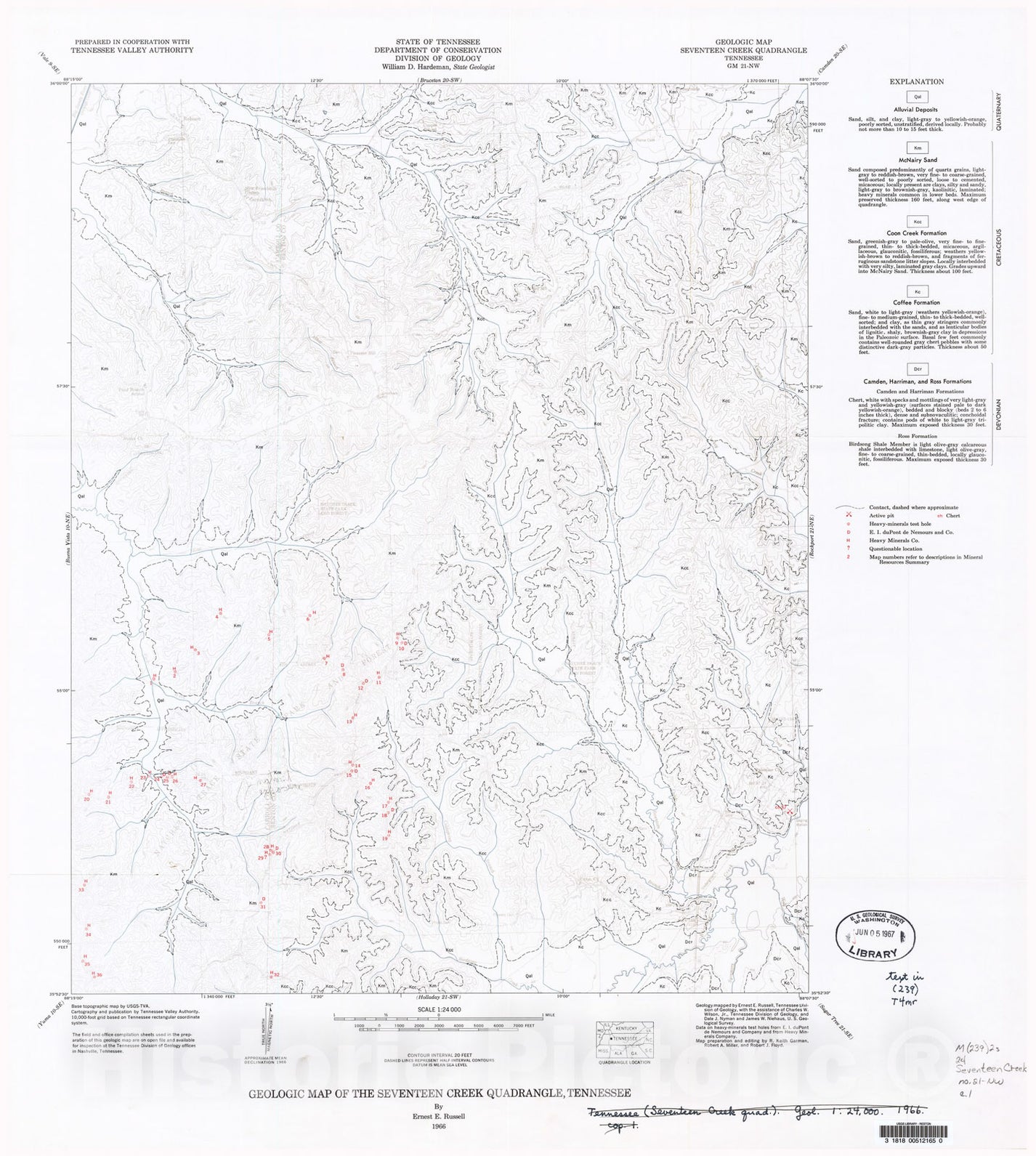 Map : Geologic Map and Mineral Resources Summary of the Seventeen Cree ...