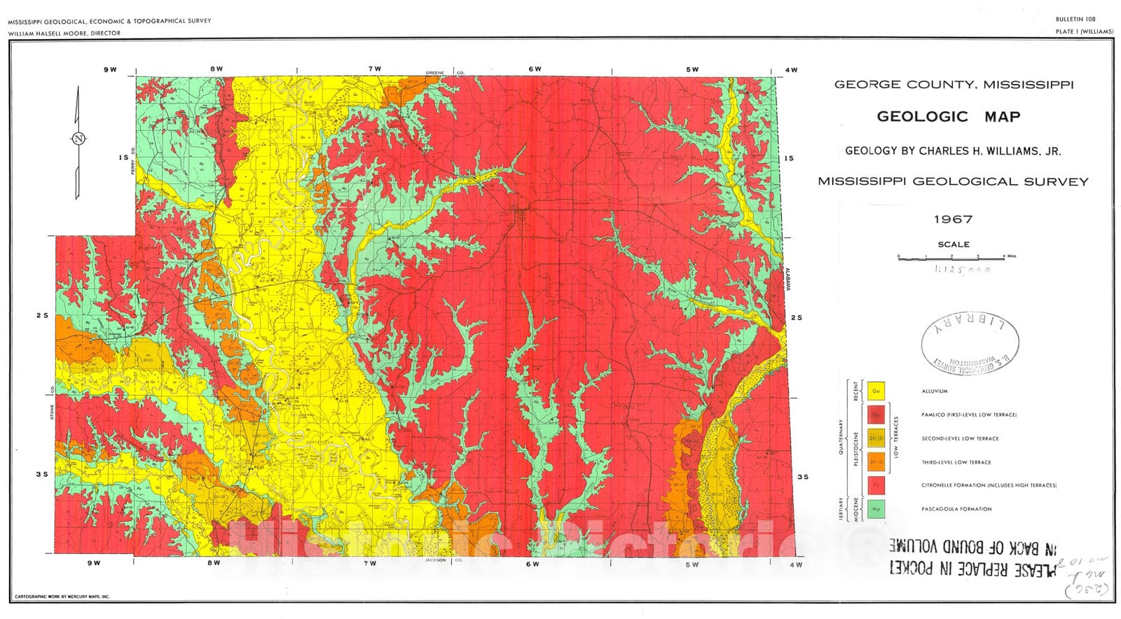 Map : George County geology and mineral resources [Mississippi], 1966 ...
