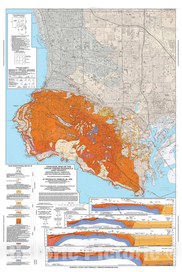 Map : Geologic map of the Palos Verdes Peninsula and vicinity, Redondo ...