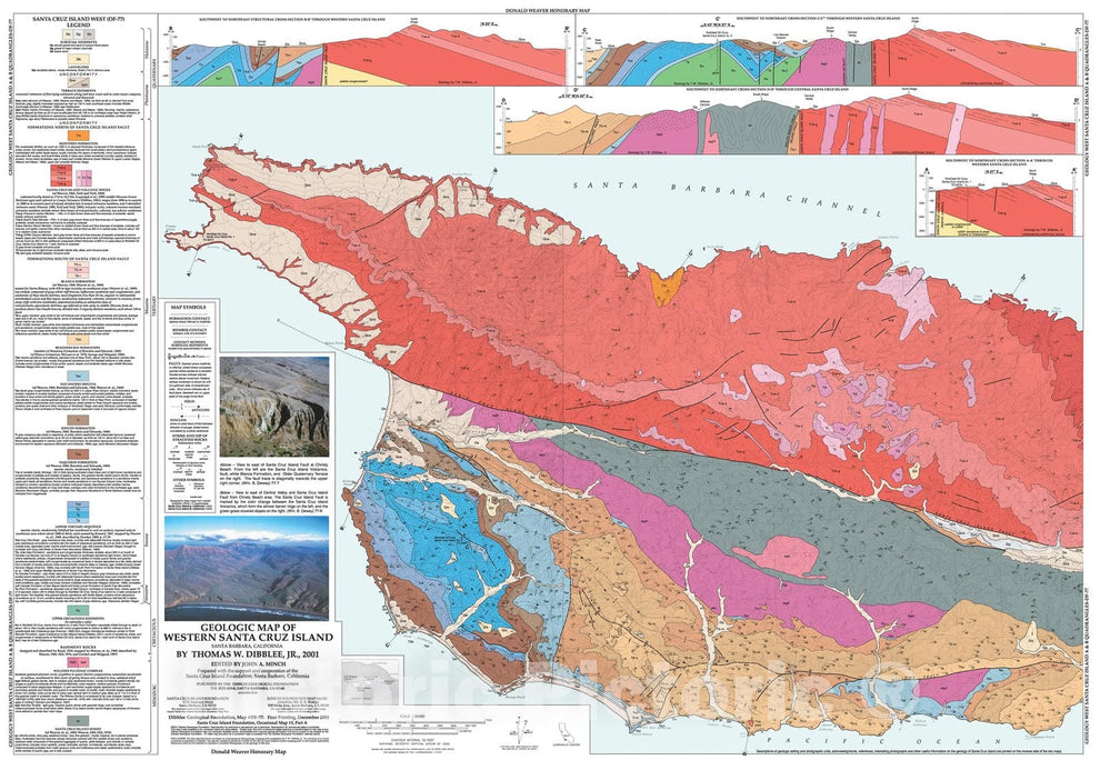 Map : Geologic map of western Santa Cruz Island, Santa Barbara, Califo ...