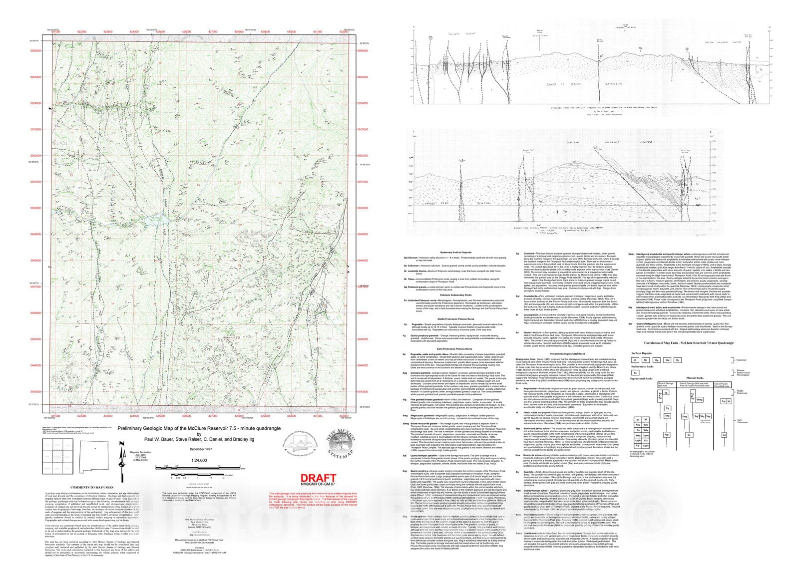 Map : Preliminary geologic map of the McClure Reservoir 7.5-minute qua ...