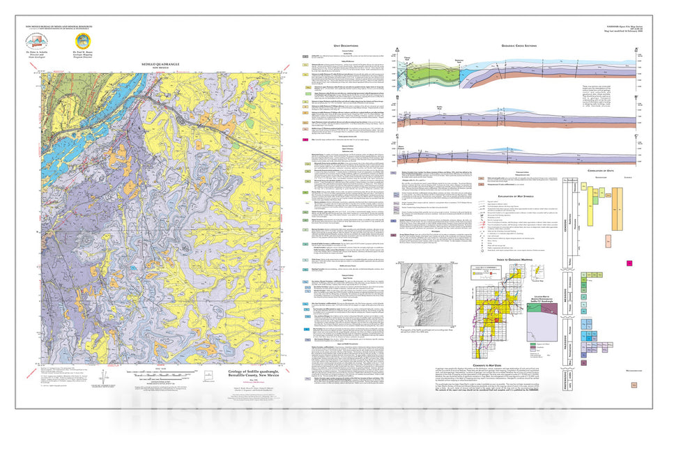 Map : Geology of the Sedillo 7.5-minute quadrangle, Bernalillo County ...