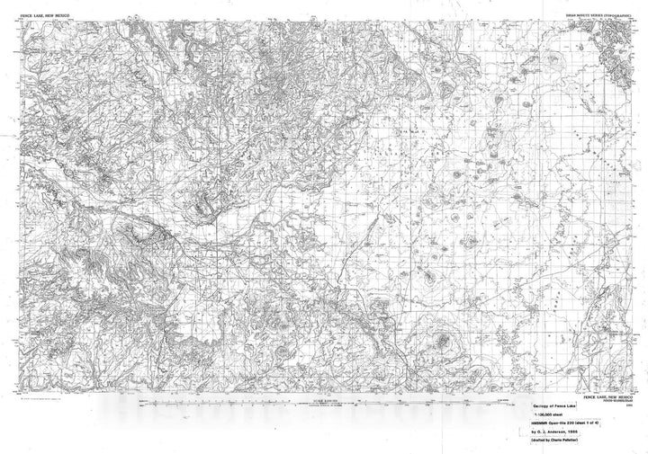 Map : Geology of Fence Lake 1:100,000 sheet, 1986 Cartography Wall Art ...