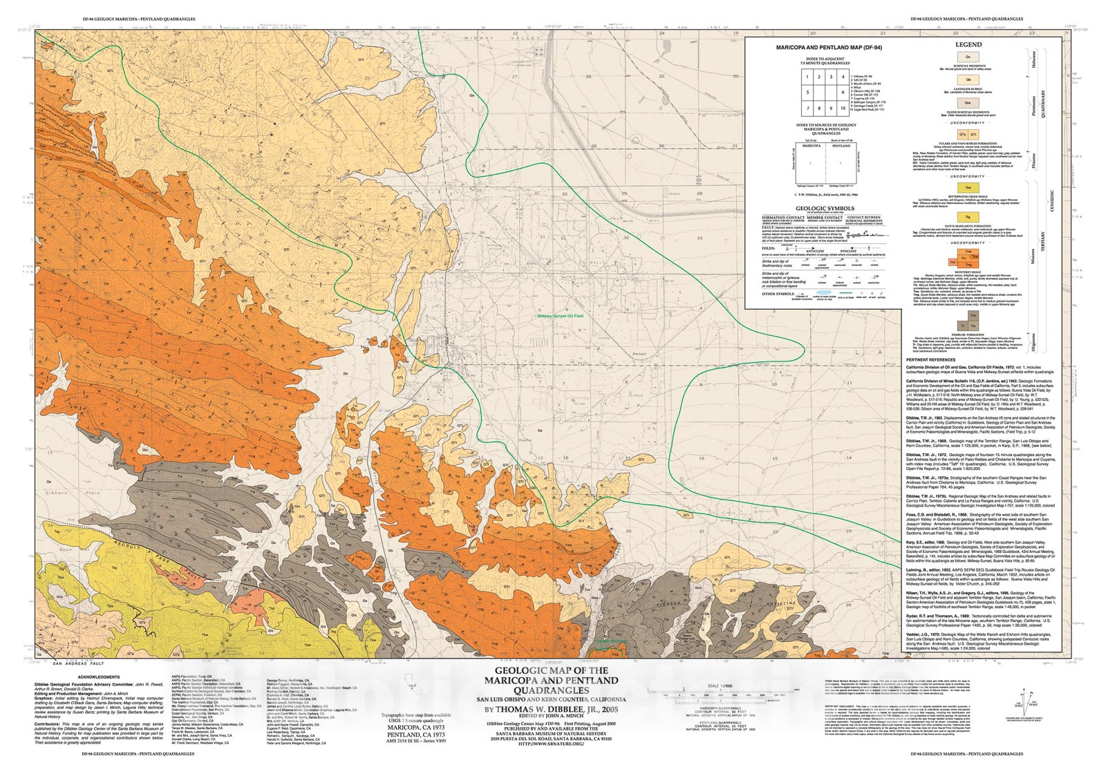 Map : Geologic map of the Maricopa and Pentland [quadrangles], San Lui ...