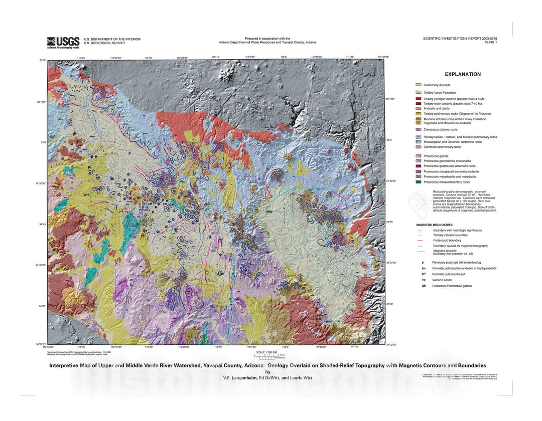 Map : Geophysical framework based on analysis of aeromagnetic and grav ...