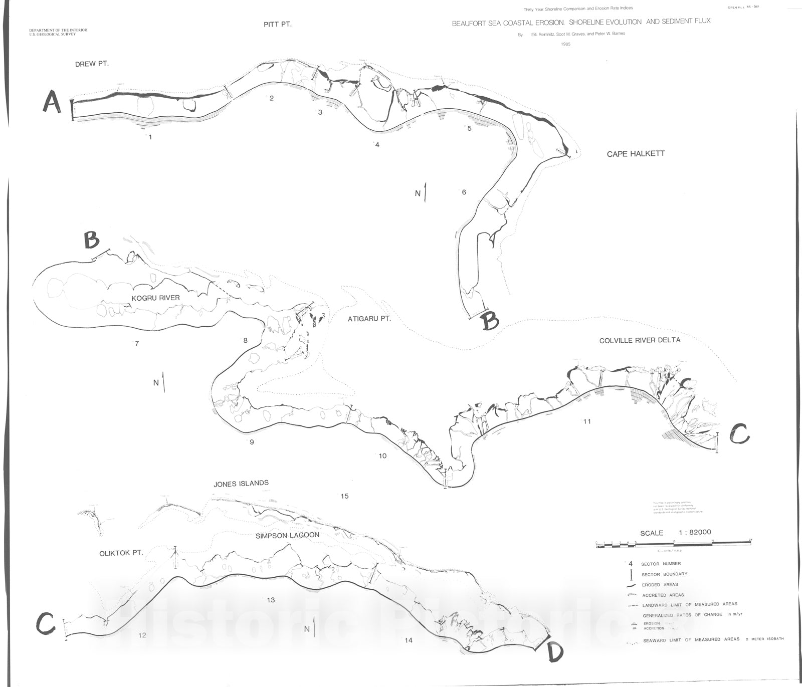 Map : Beaufort Sea coastal erosion, shoreline evolution, and sediment ...