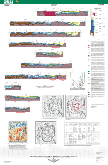 Map : Geologic cross sections of parts of the Colorado, White River, a ...