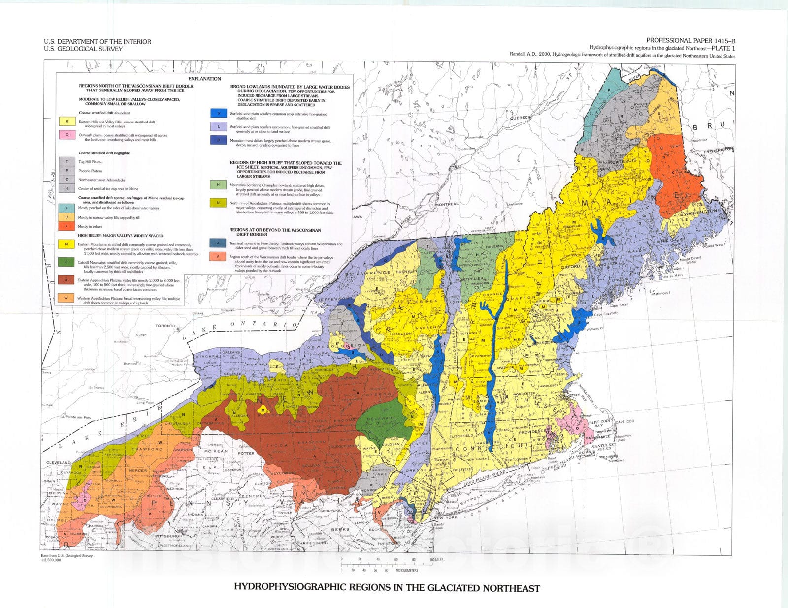 Map : Hydrogeologic framework of stratified-drift aquifers in the glac ...