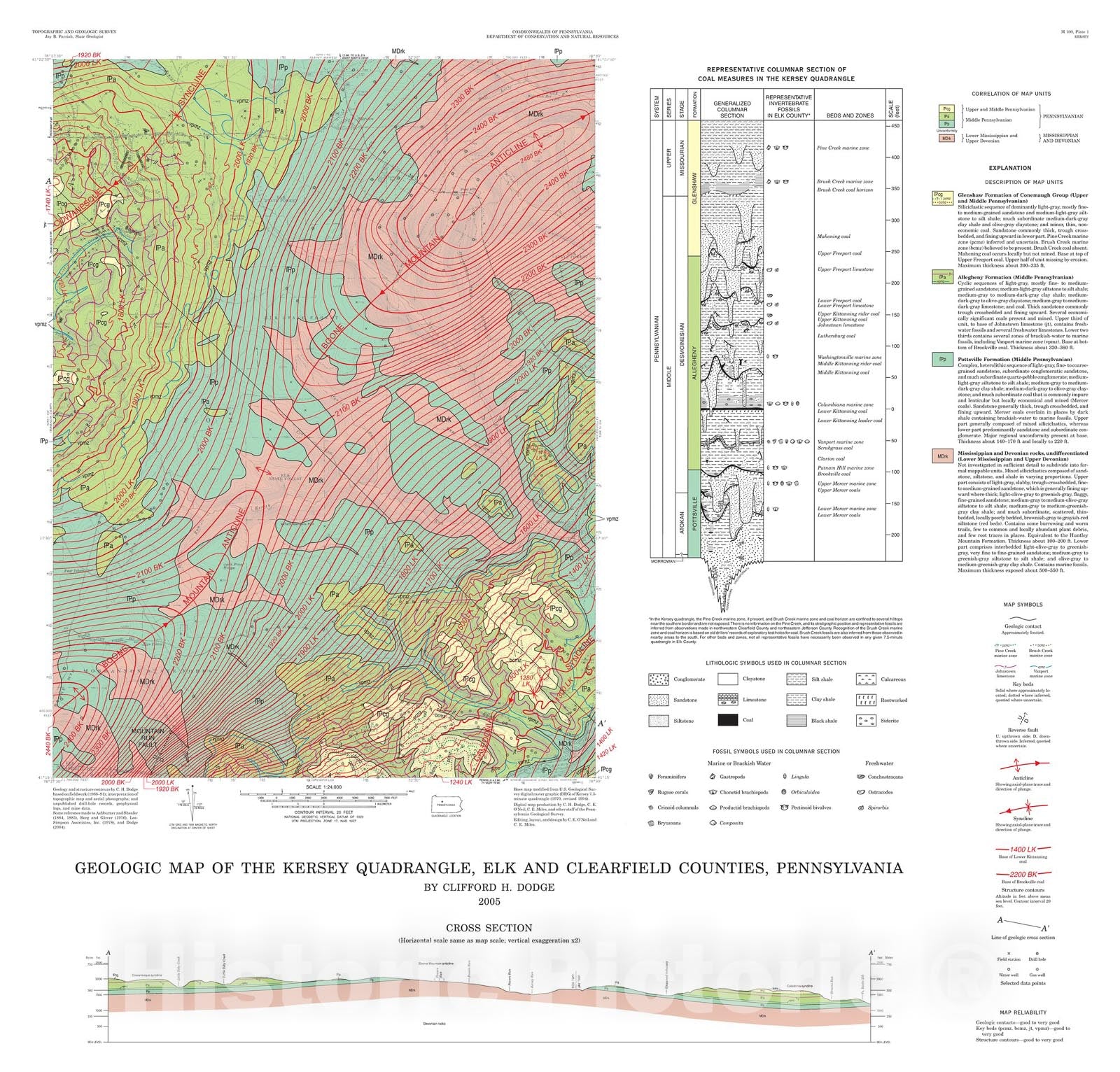 Map : Bedrock geologic map, coal-resource maps, and digital datasets o ...