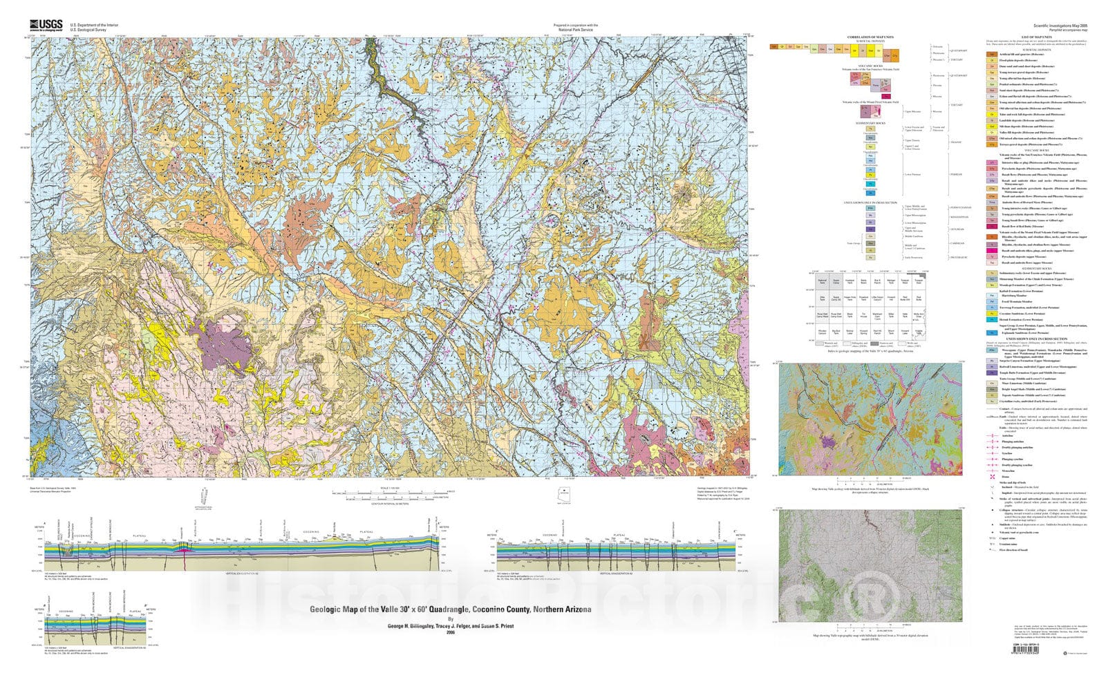Map : Geologic map of the Valle 30' x 60' quadrangle, Coconino County ...
