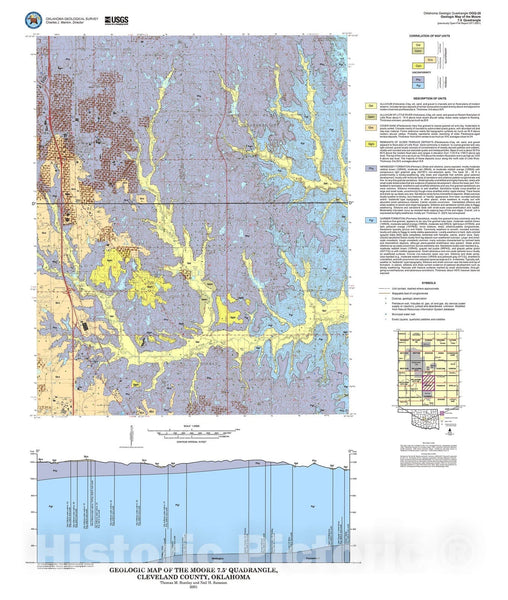 Map : Geologic map of the Moore 7.5' quadrangle, 2001 Cartography Wall ...