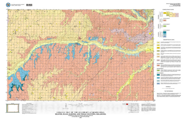 Map : Geologic map of the Beaver 30' x 60' quadrangle, 2003 Cartograph ...