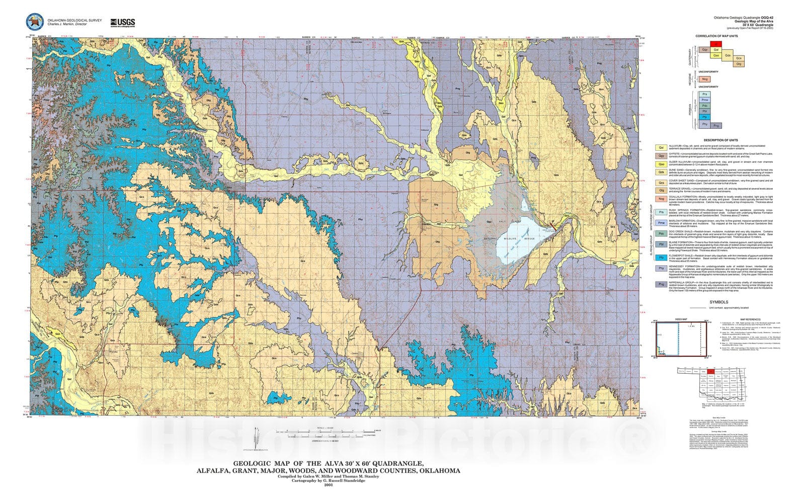 Map : Geologic map of the Alva 30' x 60' quadrangle, 2003 Cartography ...