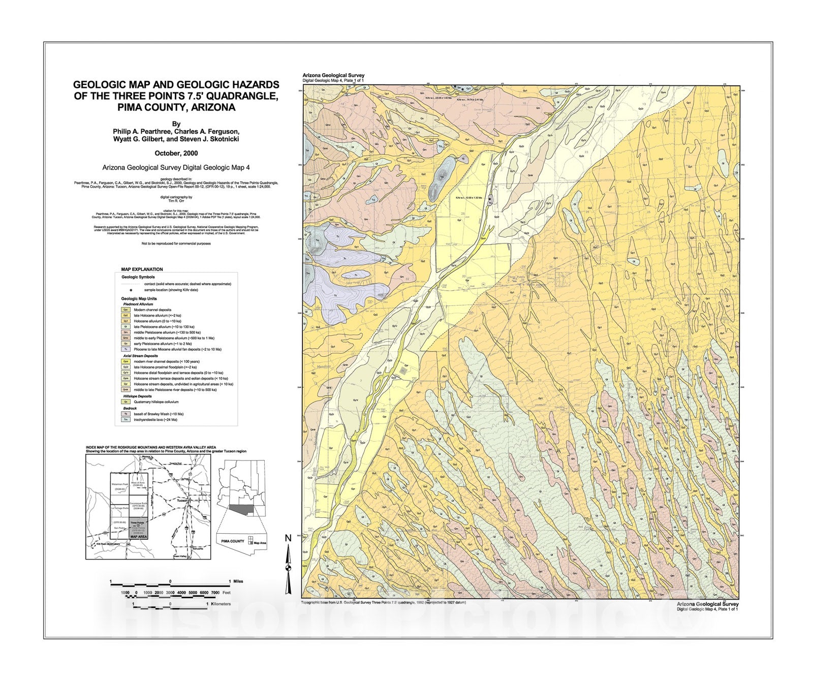 Map : Geologic map and geologic hazards of the Three Points 7.5' quadr ...