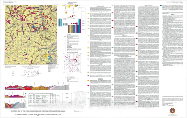 Map : Geologic map of the Eagle A-1 Quadrangle, Fortymile mining distr ...