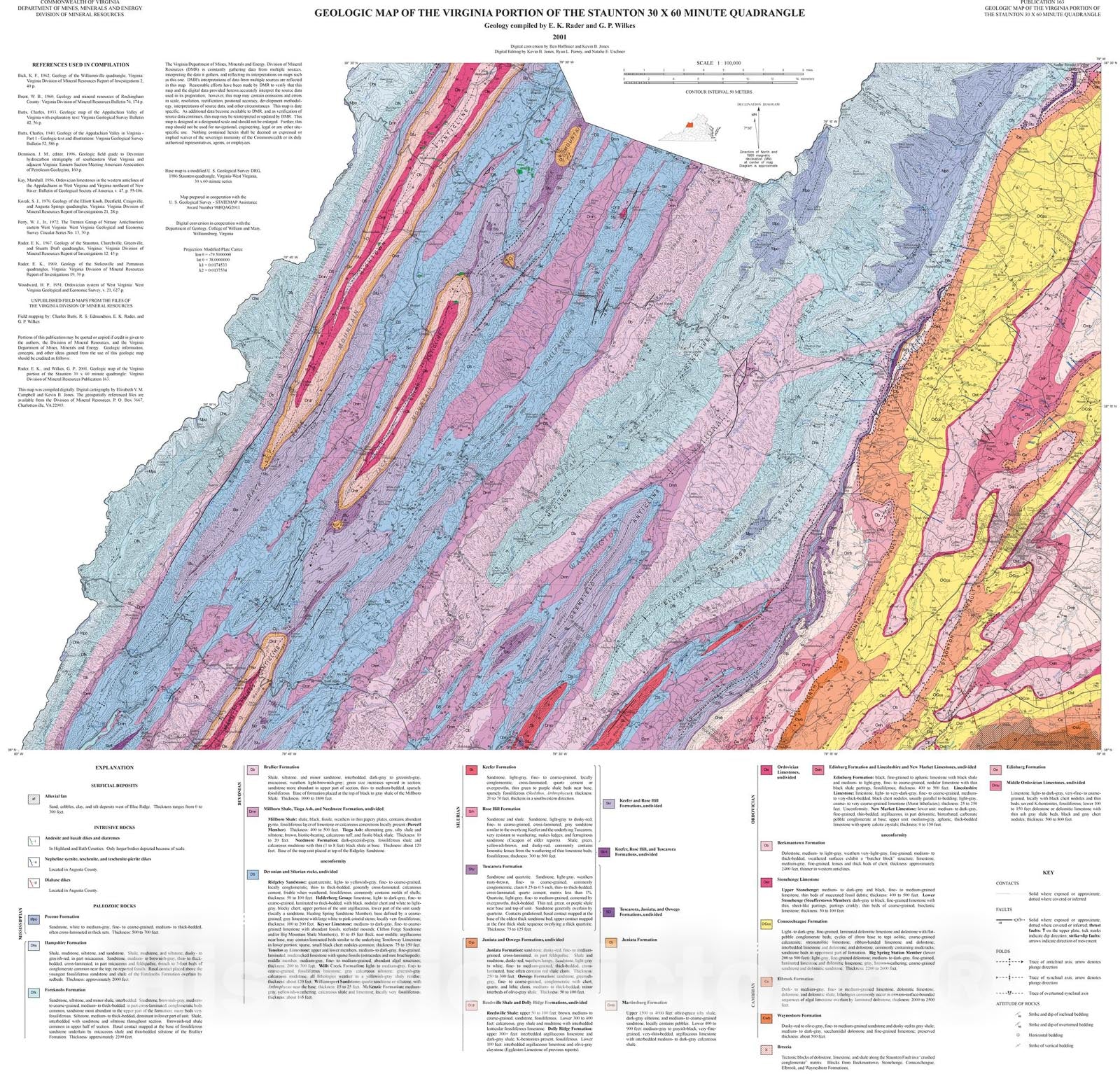 Geologic Map Key