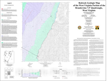 Map : Bedrock Geologic Map of the West Virginia Portion of the Brandyw ...
