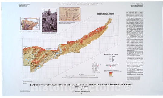 Map : Land-surface topography of the eastern half of the Mesabi Iron R ...