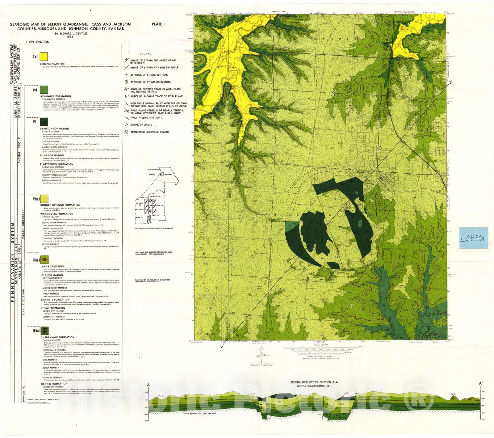 Jackson County Missouri Geologic Map