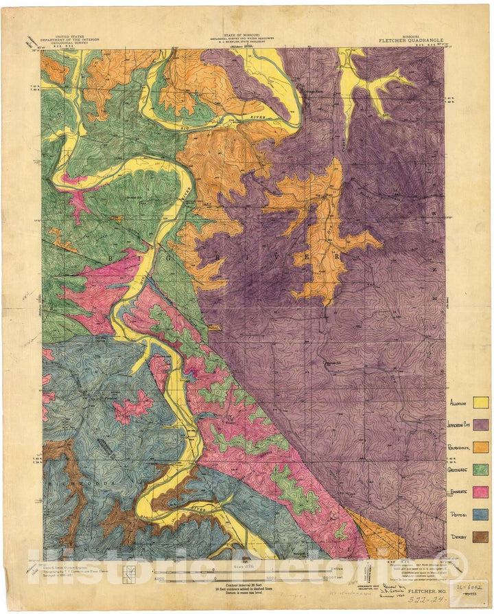 Map : Reconnaissance bedrock geologic map of the Fletcher seven 1/2' q ...