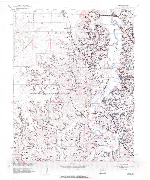 Map : Geologic map of the Crisp seven 1/2' quadrangle, Missouri, 1982 ...