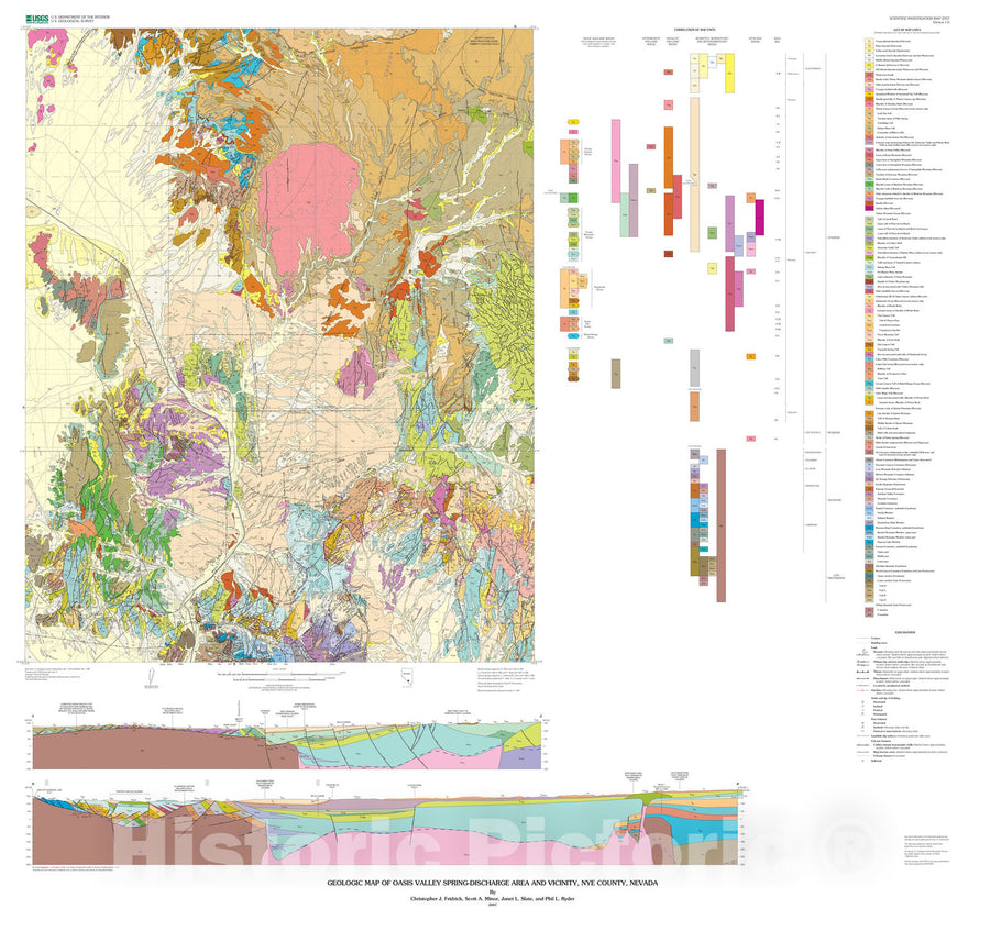 Map : Geologic map of Oasis Valley spring-discharge area and vicinity ...