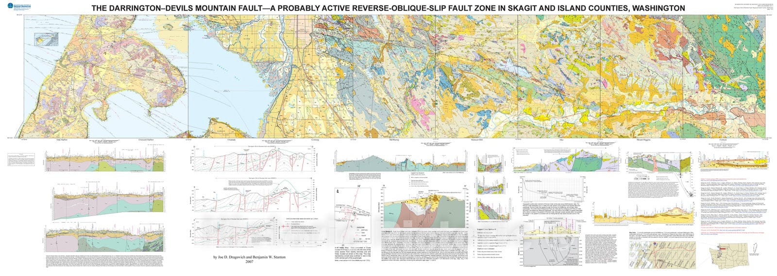Map : The Darrington-Devils Mountain fault--A probably active reverse ...
