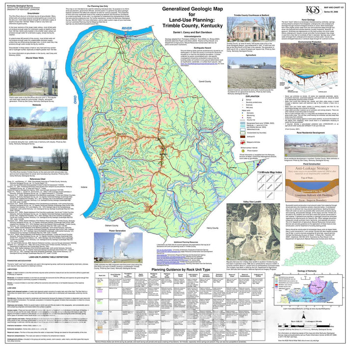 Map : Generalized geologic map for land-use planning: Trimble County ...