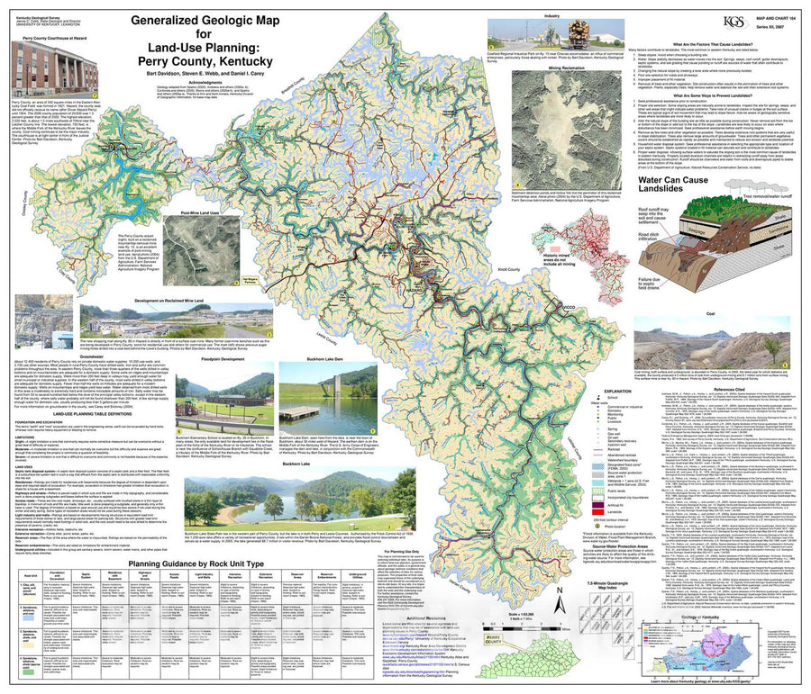 Map : Generalized geologic map for land-use planning: Perry County, Ke ...