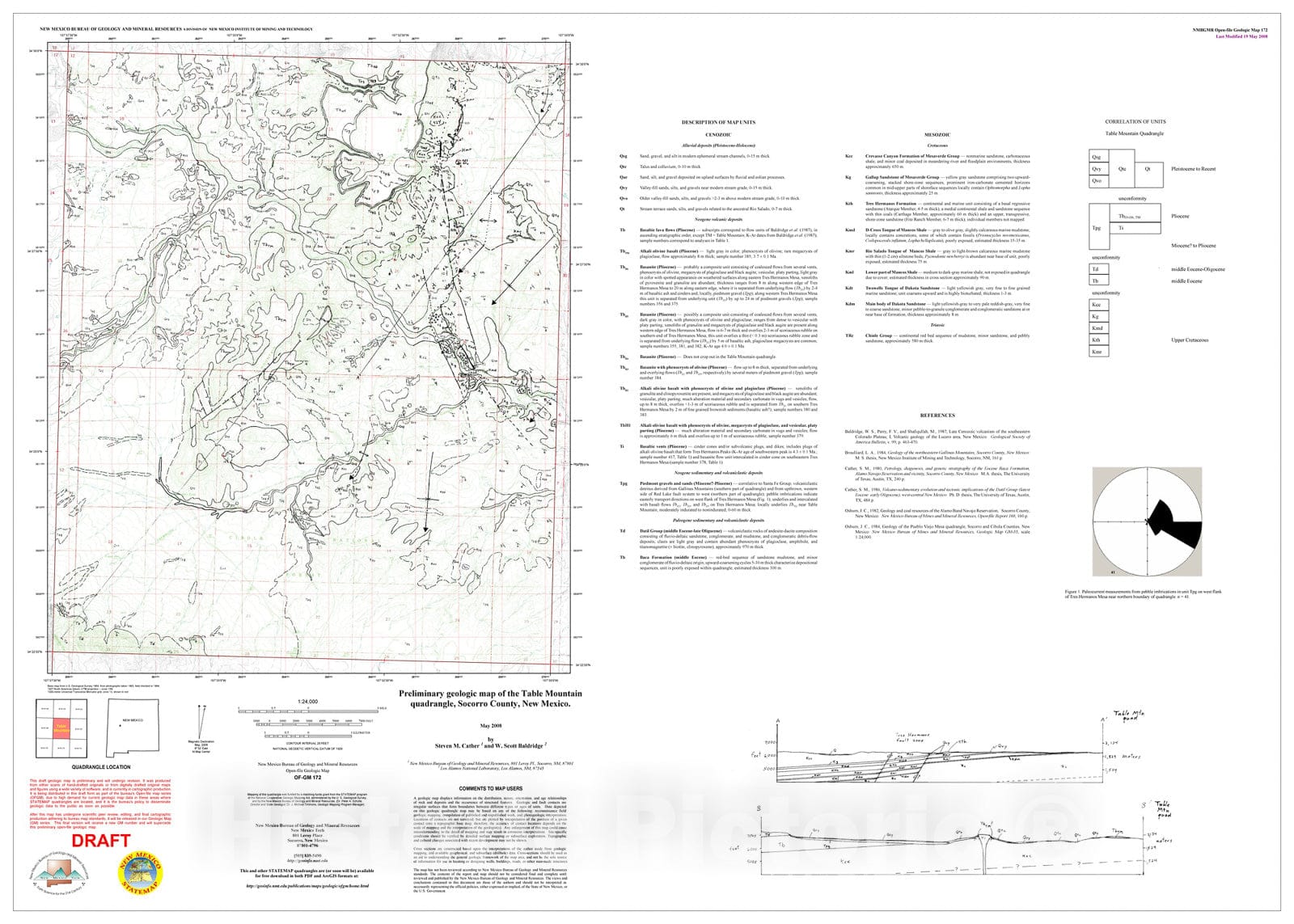 Map : Preliminary geologic map of the Table Mountain 7.5-minute quadra ...