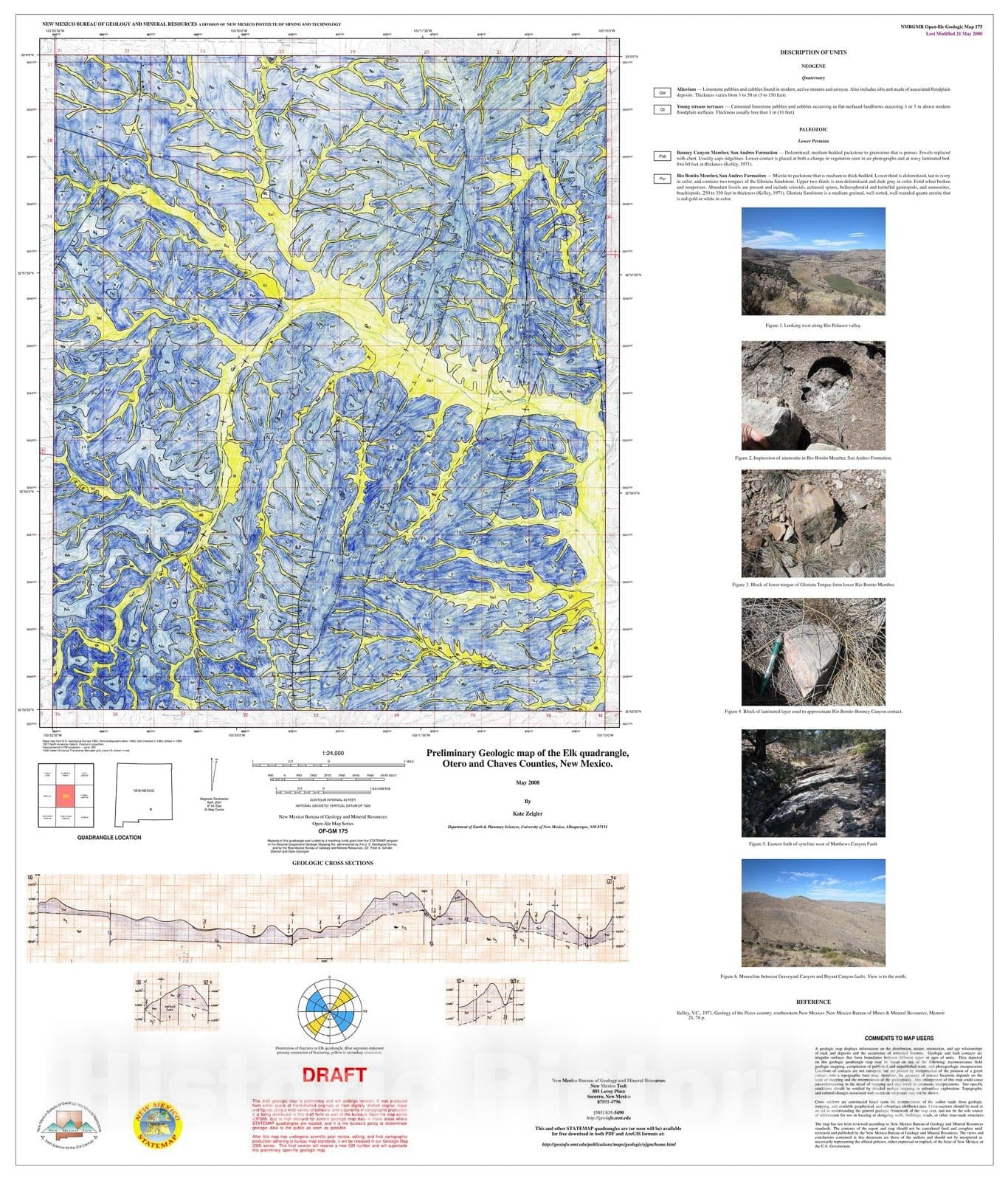 Map : Preliminary geologic map of the Elk 7.5-minute quadrangle map, O ...
