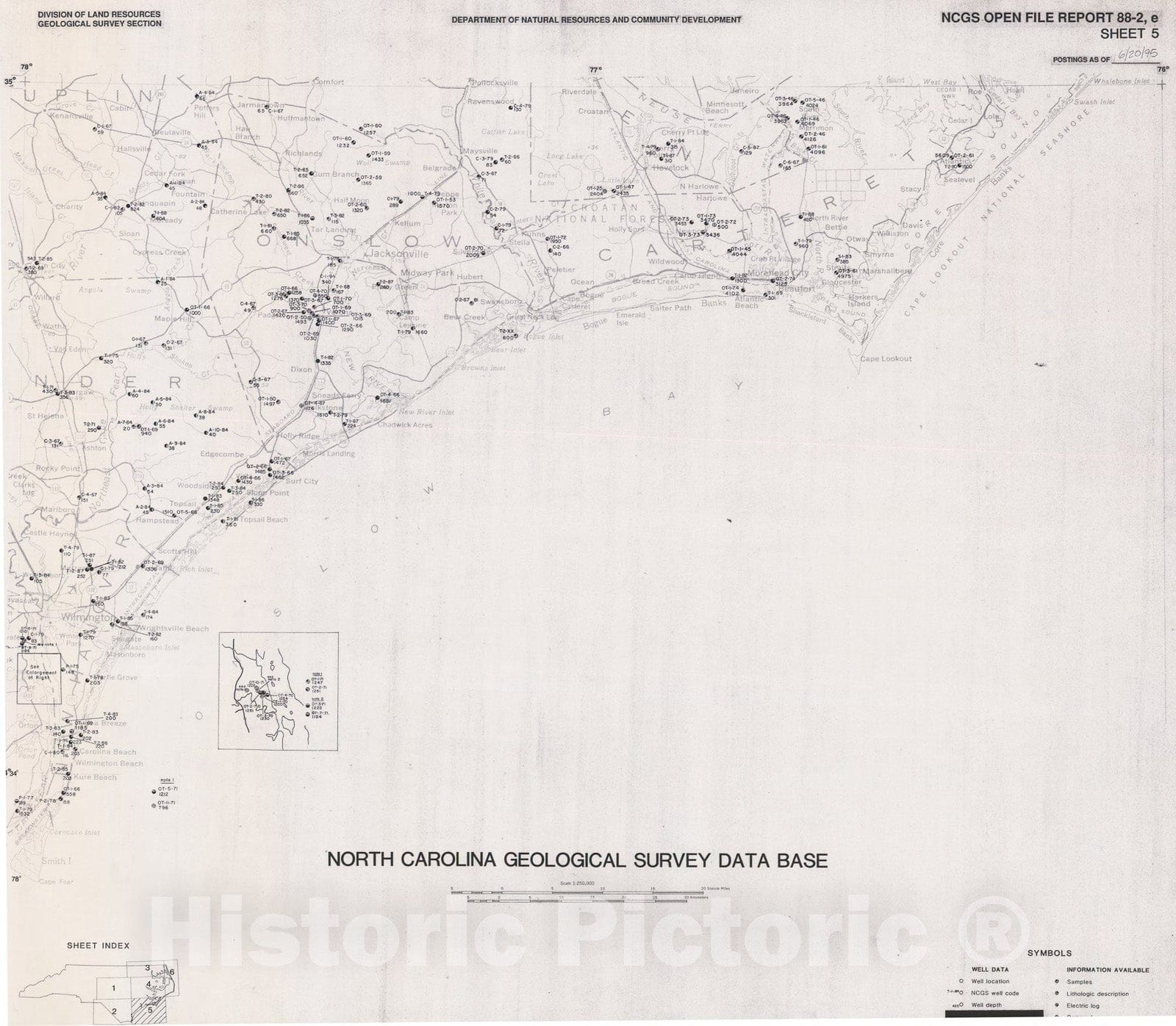 Map : North Carolina Geological Survey Database Maps- Sheet 5: Beaufor ...