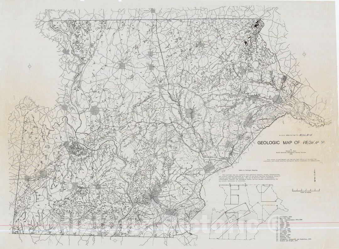 Map : Geologic Map of Region H (Anson, Montgomery, Moore, and Richmond ...