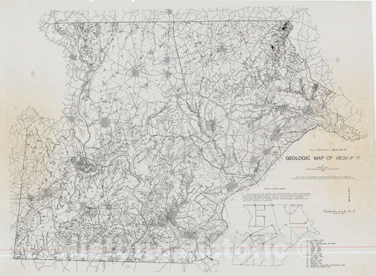 Map : Geologic Map of Region H (Anson, Montgomery, Moore, and Richmond ...