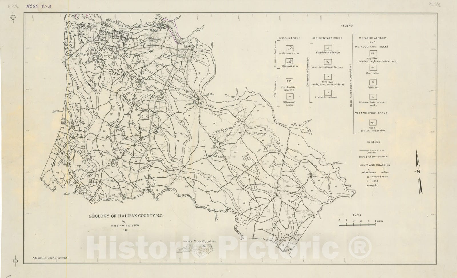 Map : Geology and Land Use, Halifax County, Including Geologic Map (an ...