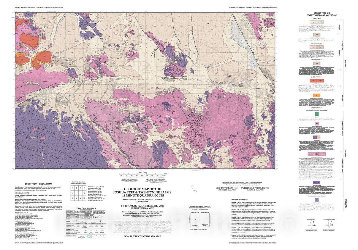 Map : Geologic map of the Joshua Tree & Twentynine Palms fifteen minut ...
