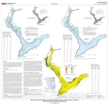 Map : Differences in reservoir bathymetry, area, and capacity between ...