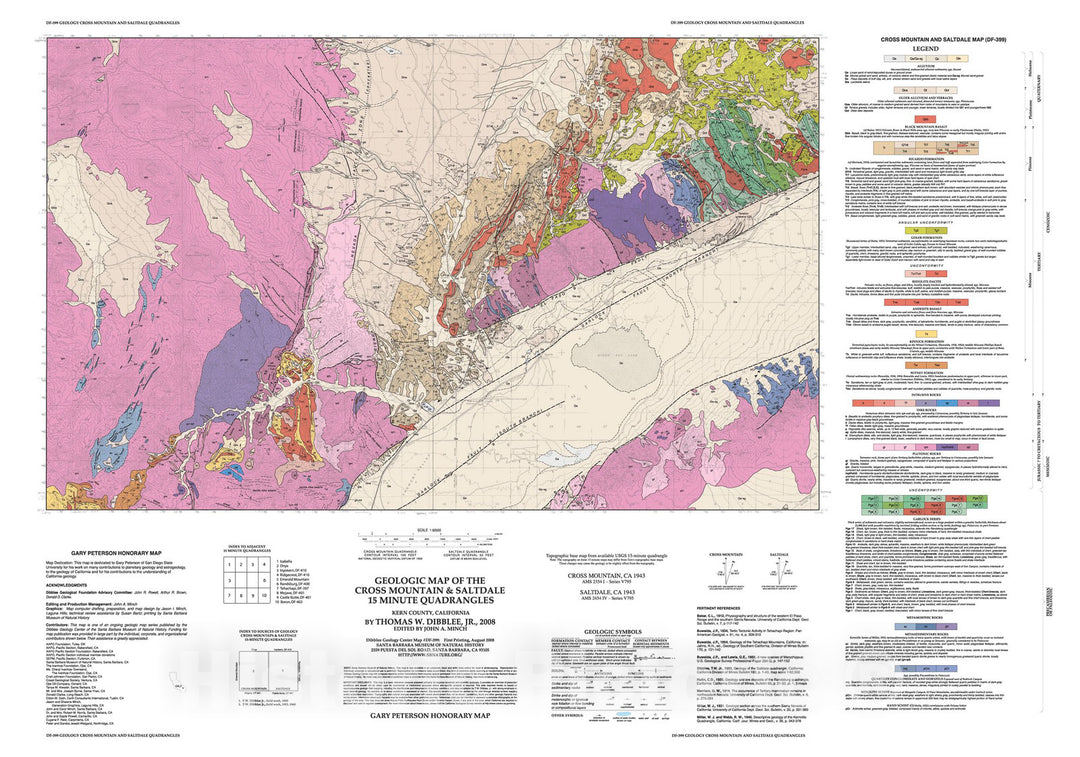 Map : Geologic map of the Cross Mountain & Saltdale fifteen minute qua ...
