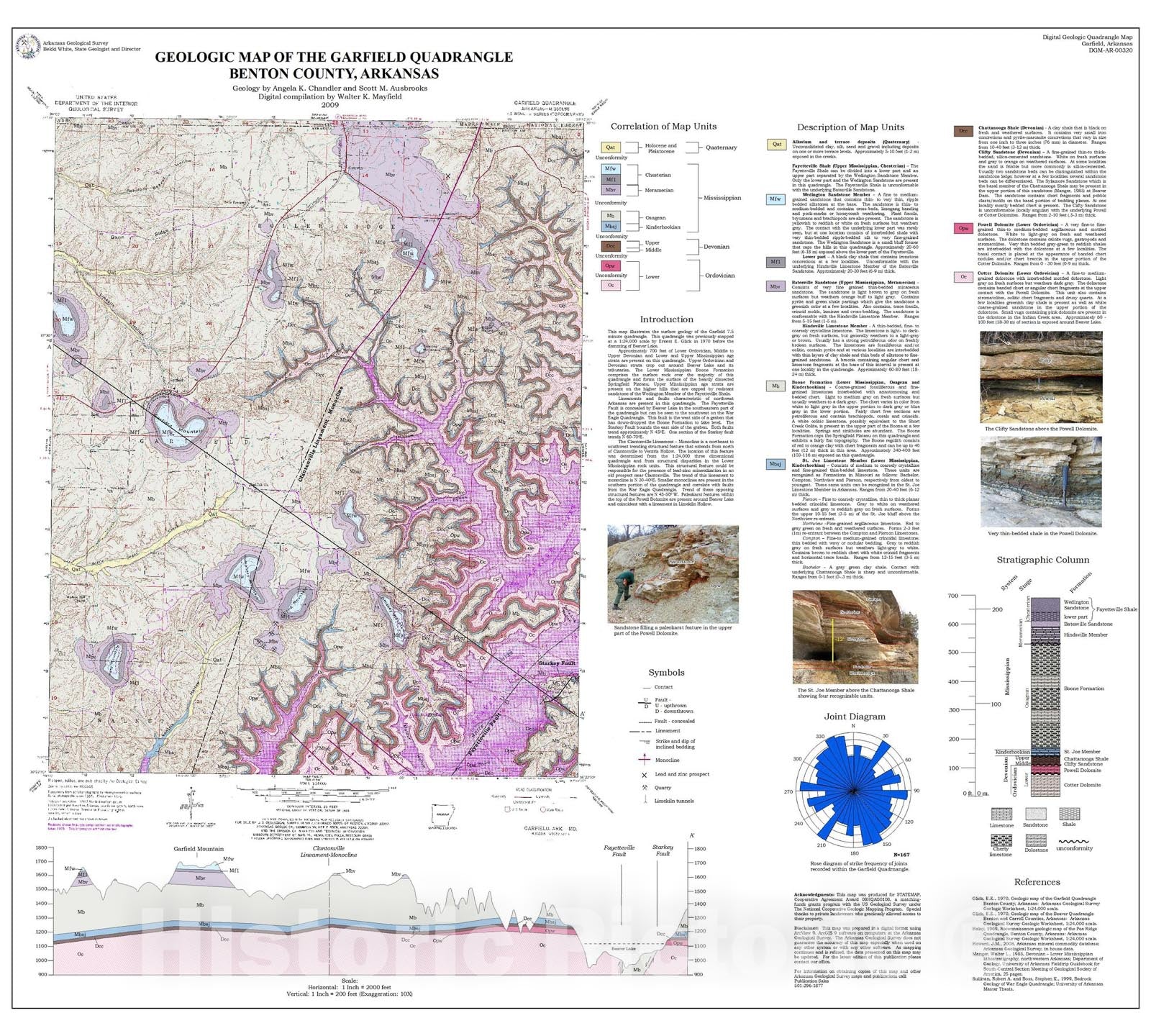Map : Geologic map of the Garfield Quadrangle, Benton County, Arkansas ...