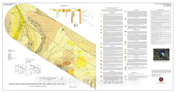 Map : Surficial-geologic map, Alaska Highway corridor, Delta Junction ...