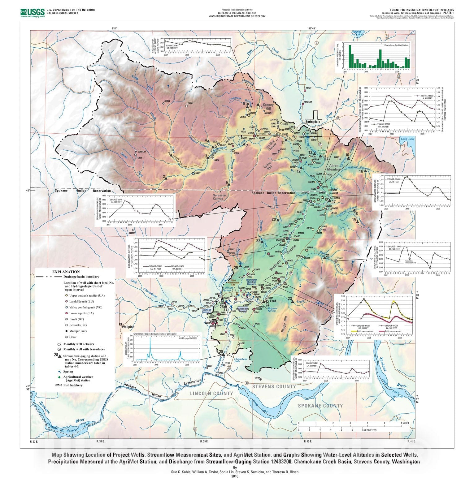 Map : Hydrogeologic framework, groundwater and surface-water systems ...