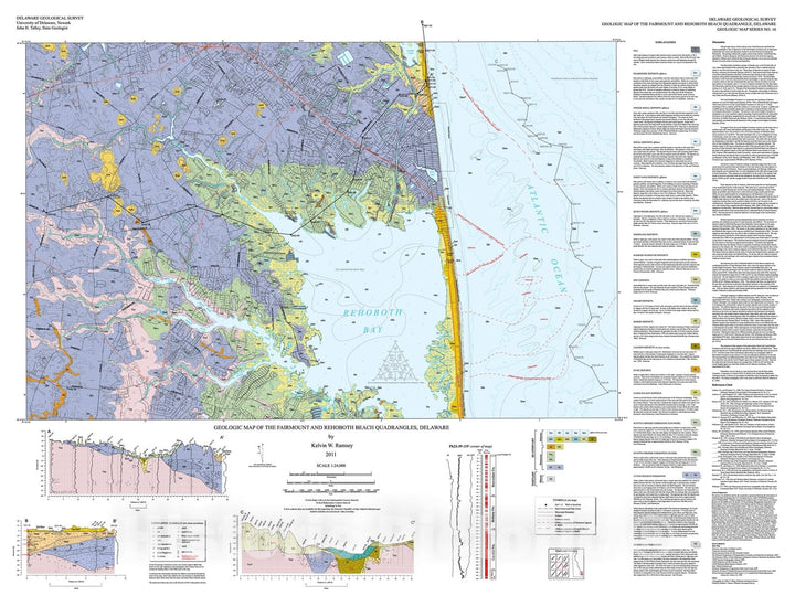 Map : Geologic map of the Fairmount and Rehoboth Beach quadrangles, De ...