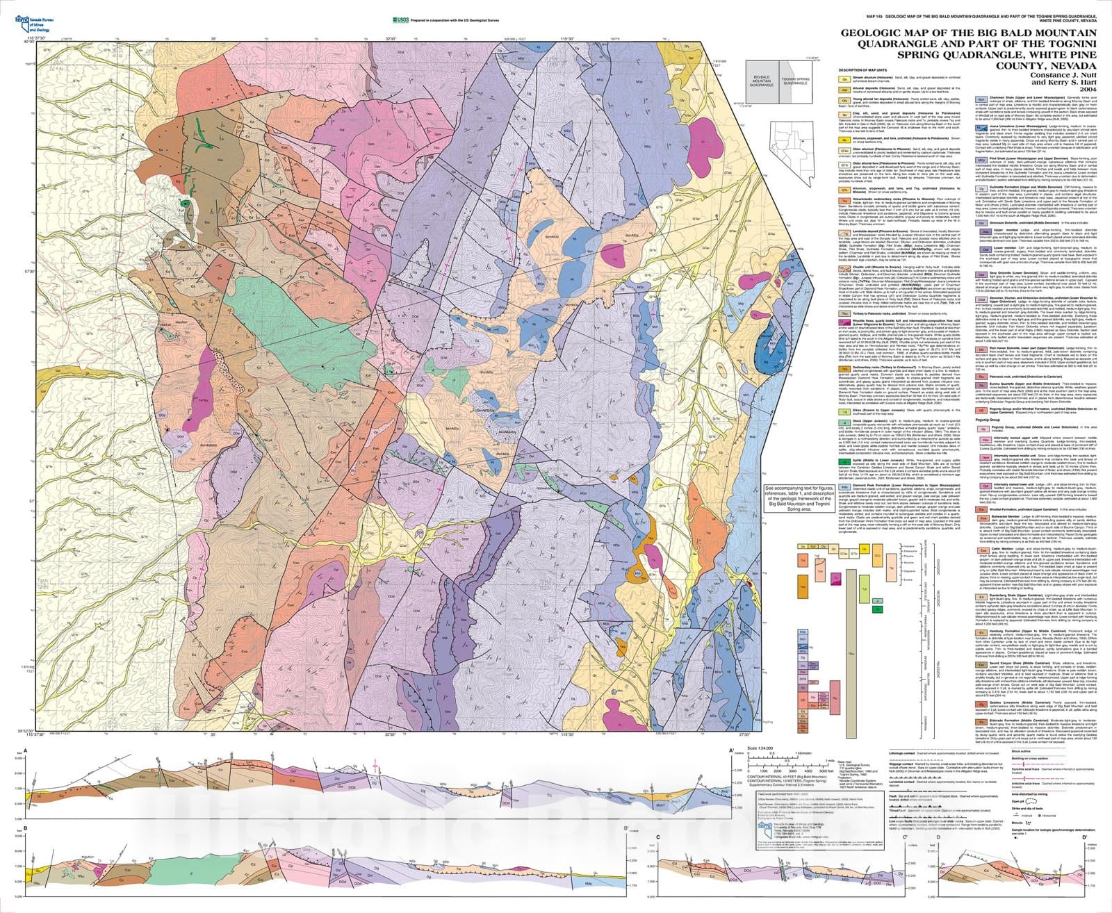 White County Nevada Map