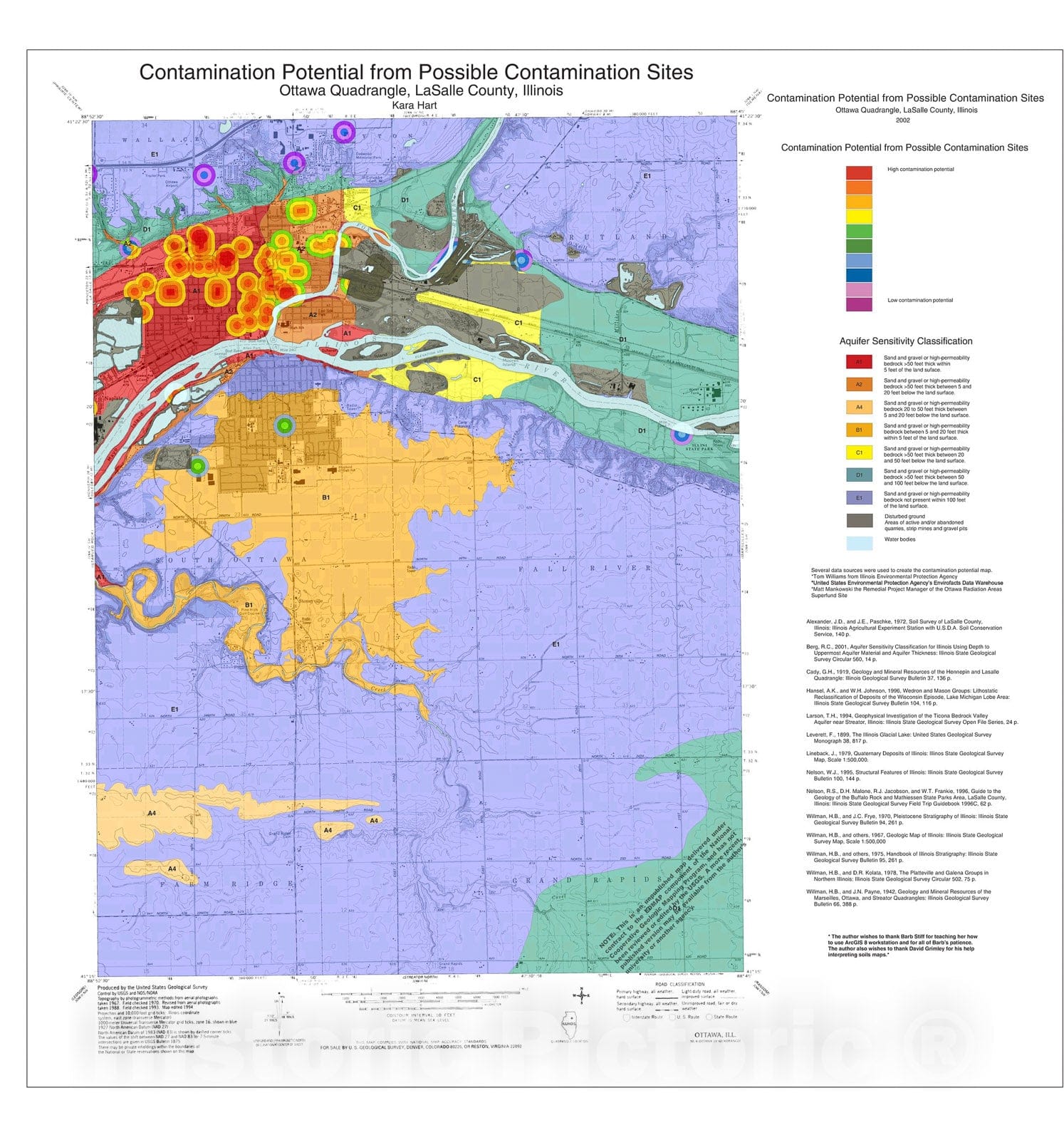 Map : Contamination potential from possible contamination sites Ottawa ...